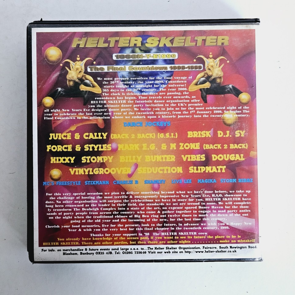 Helter Skelter The Final Countdown 12 Pack Tape Set Rave 1998 1999 ...