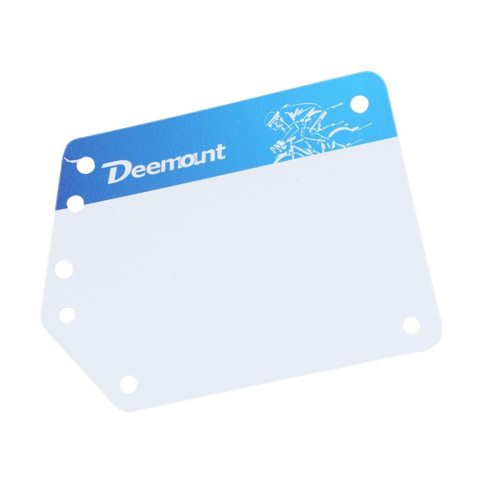 Lightweight Quick Release Mechanism White Blue Race Number Plate 1 PCS ...