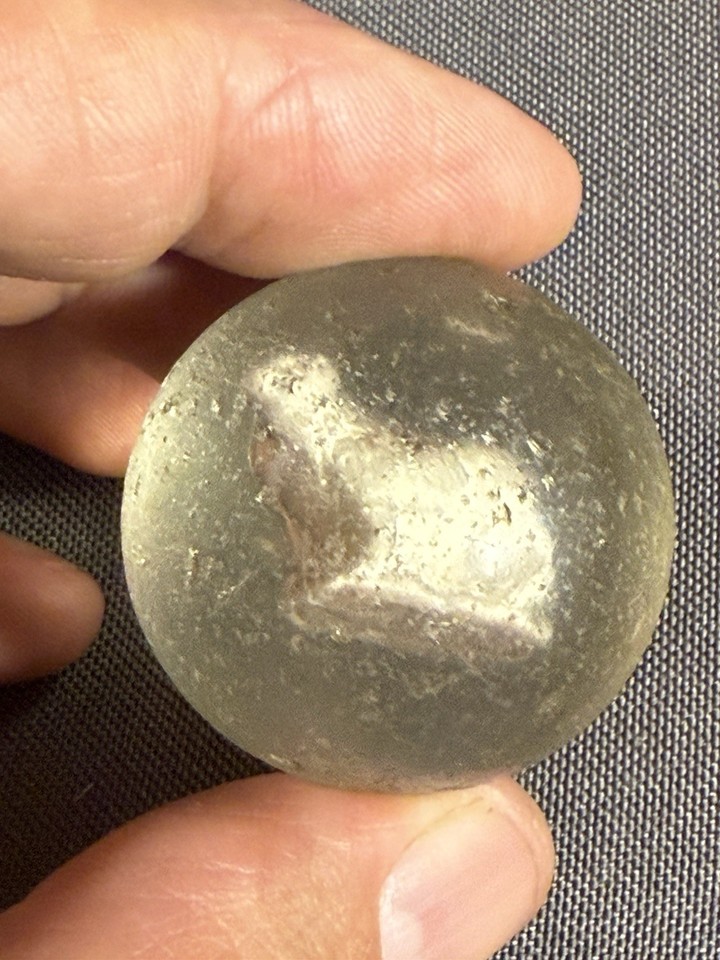 Antique Sulfide Glass Shooter Marble unidentified animal | eBay