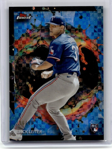 2024 Topps Finest Baseball Jack Leiter #219 RC Blue Checkerboard ...