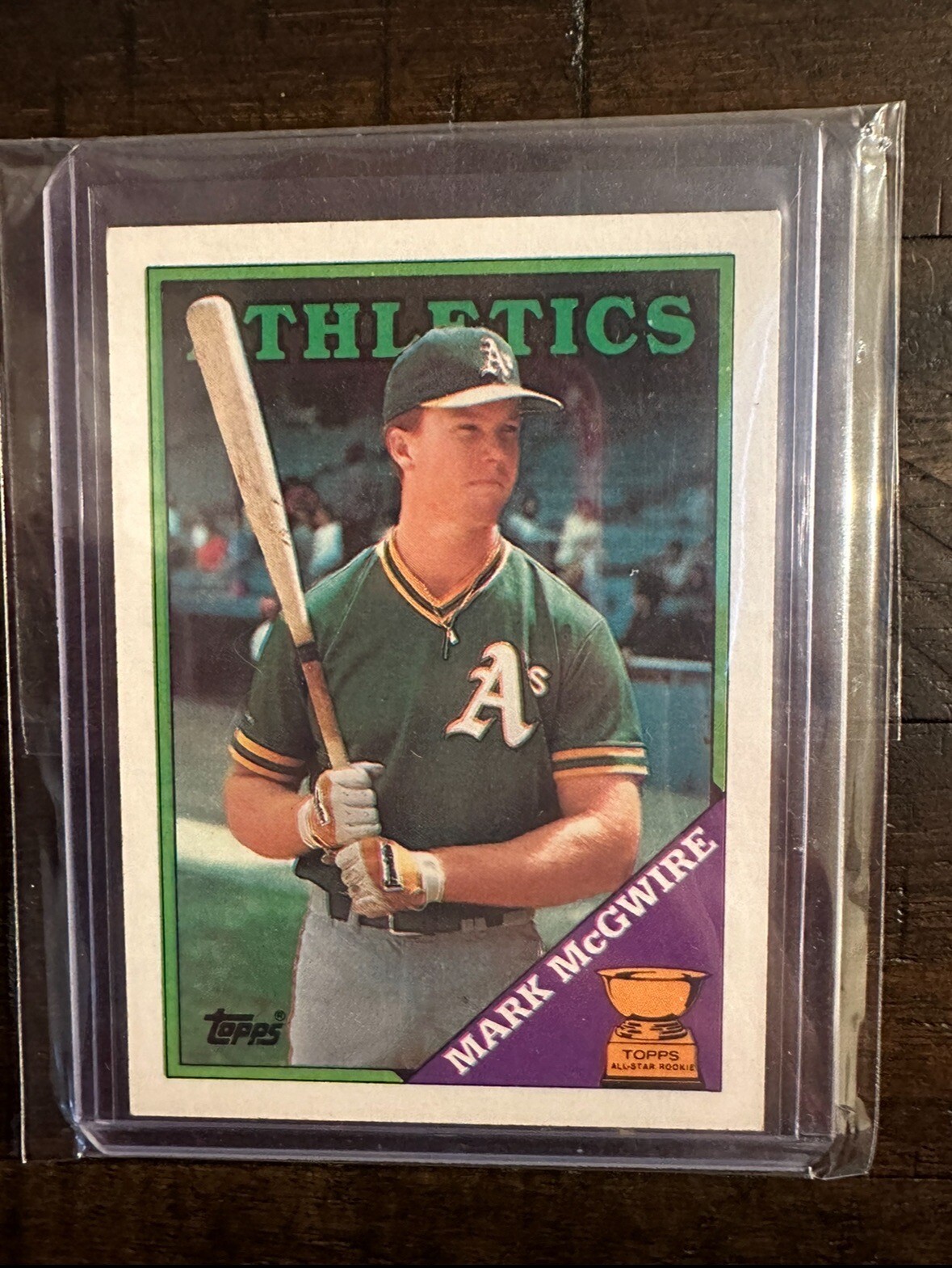 NM/MINT 1988 Topps Mark McGwire RC Card #580 DOUBLE IMAGE **MULTI ...