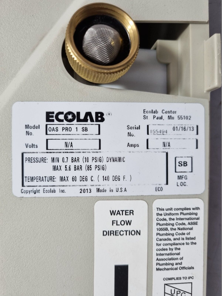 Ecolab 92151151 Oasis Pro Ultra 1 OAS PRO 1 SB | eBay