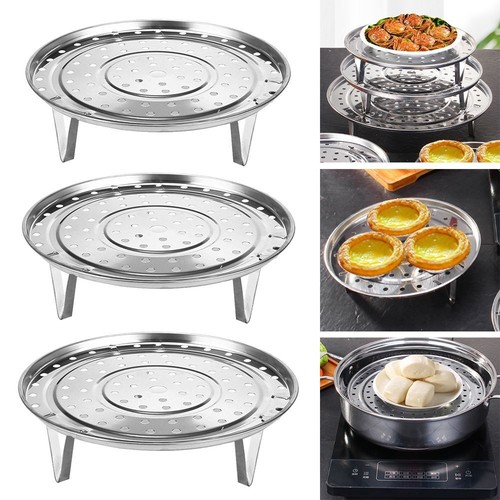Stainless Steel Tray Stand Steamer Shelf Cookware Pot Steaming Steamer ...