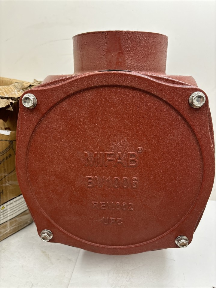 6” Cast Iron Backwater Valve w/ PVC Flapper MIFAB BV1006 New | eBay