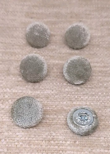 Mint Crushed Velvet 24L/15mm Upholstery Loop Back Buttons | eBay UK