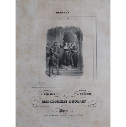 Concone Joseph Beatrix Gesang Piano ca1845 | eBay.de