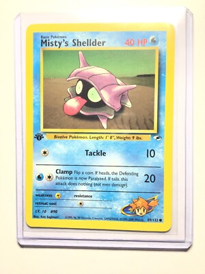 MISTY’S SHELLDER - 1st Edition Gym Heroes - 89/132 - Common - Pokemon ...