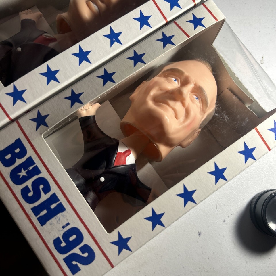 Vintage 1992 Bill Clinton & George Bush Political Bobblehead Figures | eBay