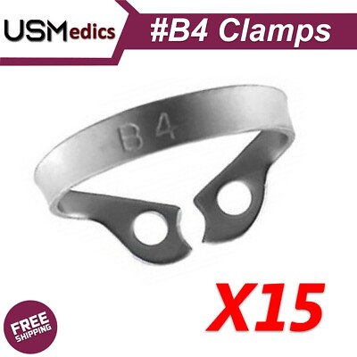 Dental B4 Rubber Dam Clamps Anterior Molar Clamps Surgical Instruments ...
