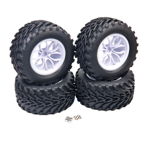 FTX Bugsta Carnage 4pcs Wheel/Tyre Wheels Complete White FTX6447W ...
