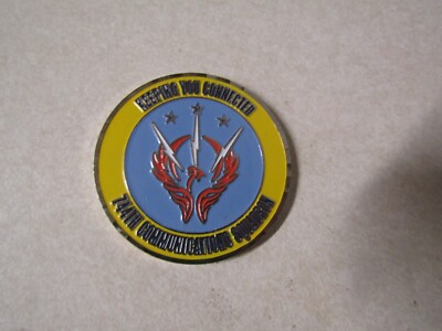 CHALLENGE COIN OLDER 744TH COMMUNICATIONS SQUADRON COMMANDERS COIN OF ...