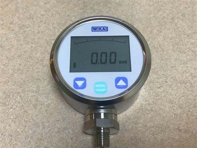 Wika DG-10-S Stainless Steel Digital Gauge 0-1450 psi 1/4" Male NPT ...