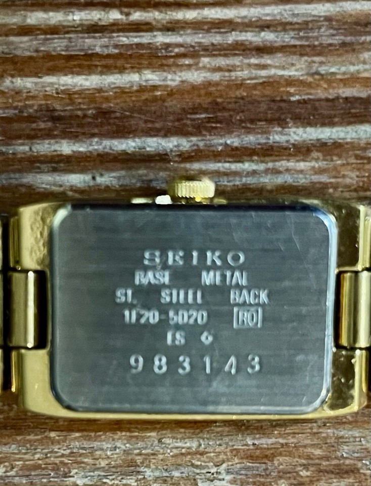 Seiko, Beautiful Dainty Gold Tone Watch, Pre-Loved, (Running) | eBay