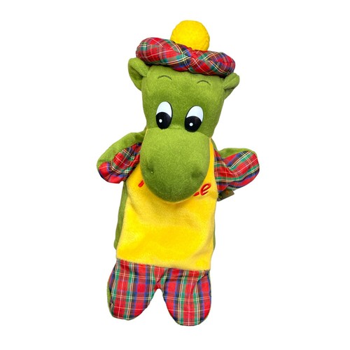 NESSIE Scotland Loch Ness Monster Hand Puppet Plush Toy Scottish Plaid ...
