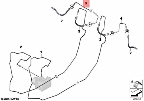 Genuine BMW E81 E82 E84 E87 E87N E88 E90 E90N Rear Brake Pipe OEM ...
