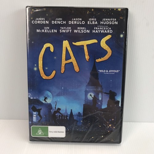 Cats DVD Brand New & Sealed Regions 2 & 4 Jason Derulo Rebel Wilson ...