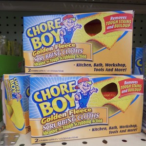 Chore Boy Golden Fleece Non-Metallic Cloth Sponges & Woven Scrubbers (2 ...