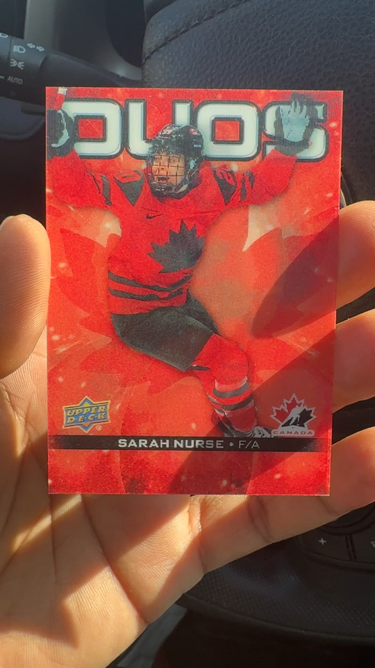 SARAH NURSE - NATALIE SPOONER DUOS CARD from 2026 TIM HORTON'S #CO-15 ...