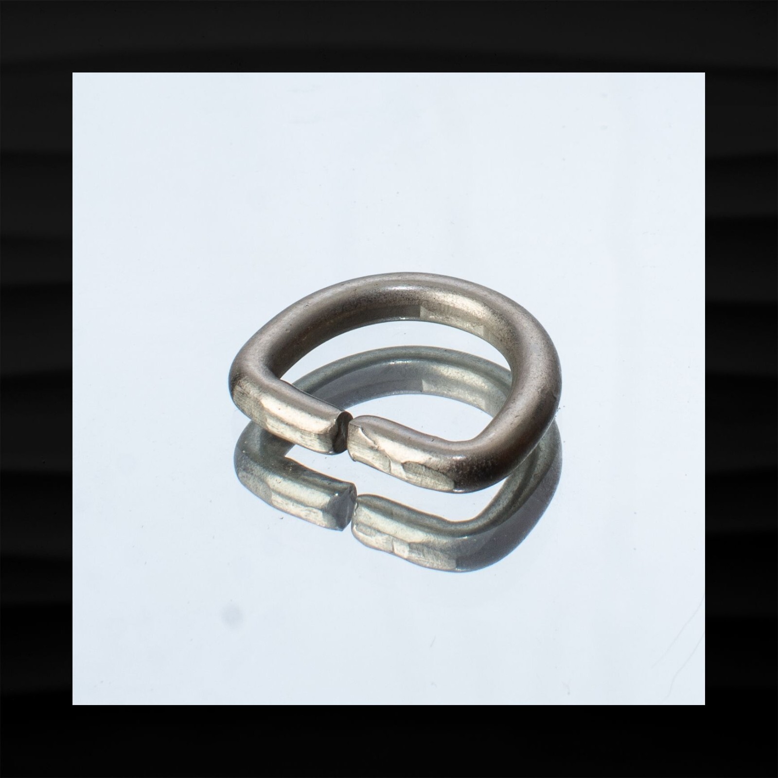 COACH REPLACEMENT SILVER NICKEL METAL D RING HARDWARE VINTAGE HANDBAG ...