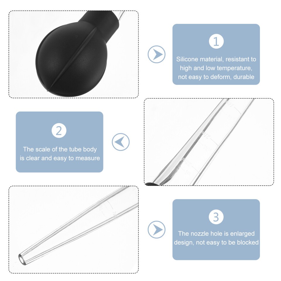 Graduated Dropper Pipettes Turkey Basters for Cooking Squeeze Transfer ...