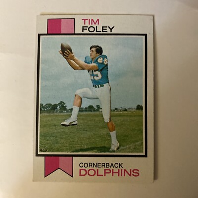 1973 Topps Football Tim Foley Miami Dolphins Card #158 | eBay