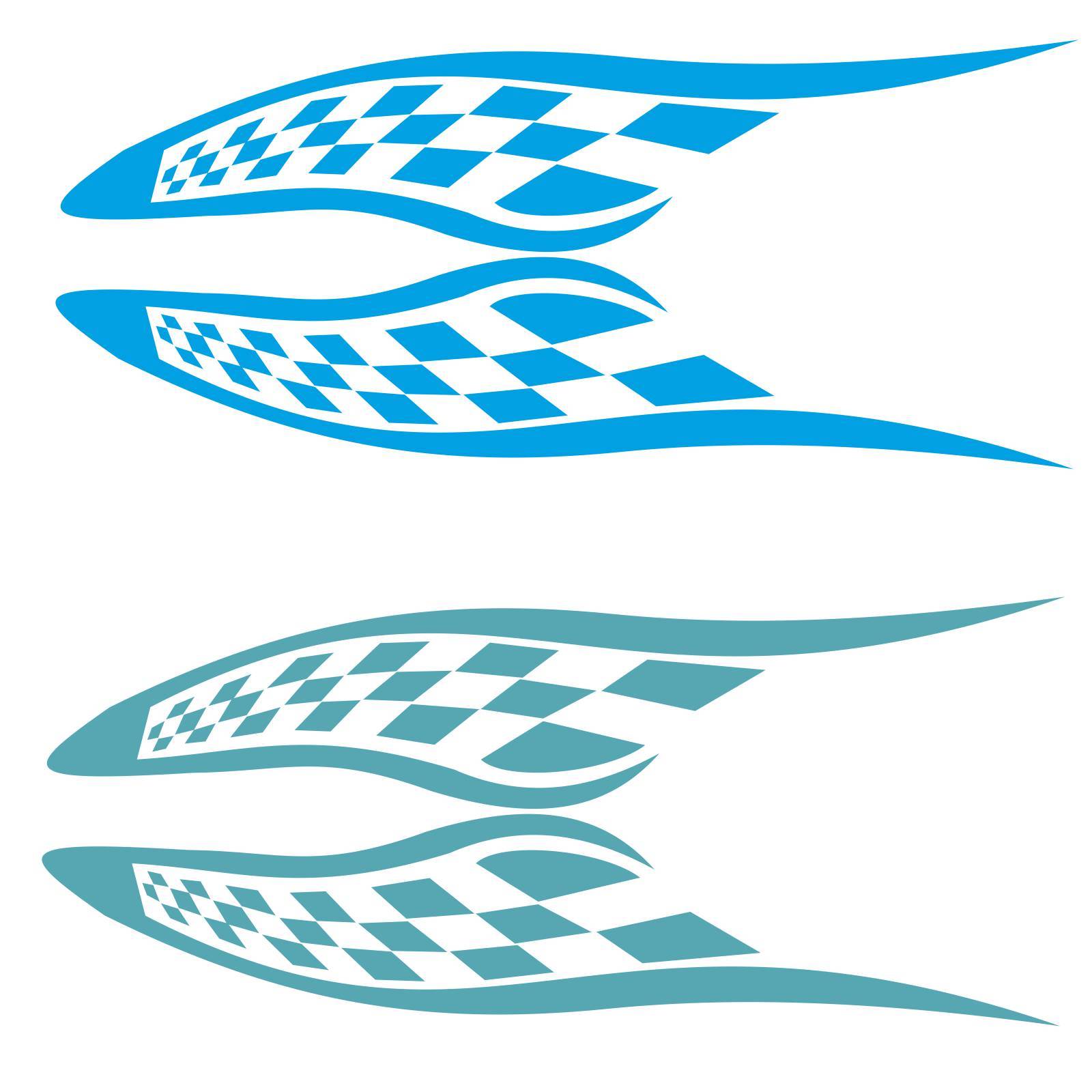 Autoaufkleber Racing Race Flag Renn Flagge Auto Aufkleber Sticker ...