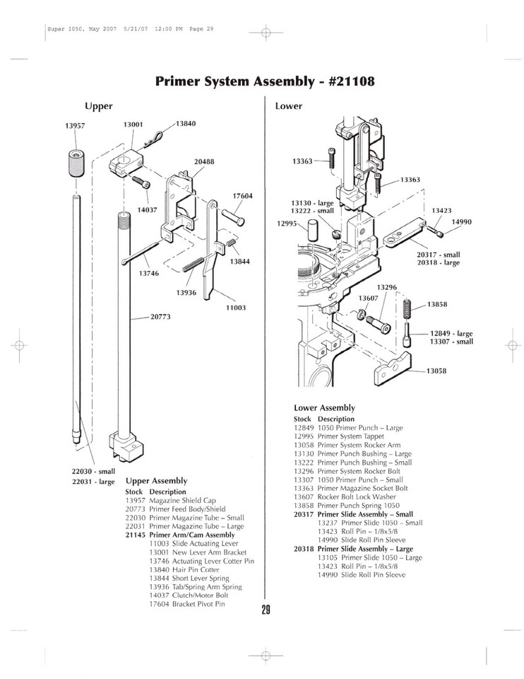 Dillon RL1100 / Super 1050 Primer Punch Small 13307 | eBay