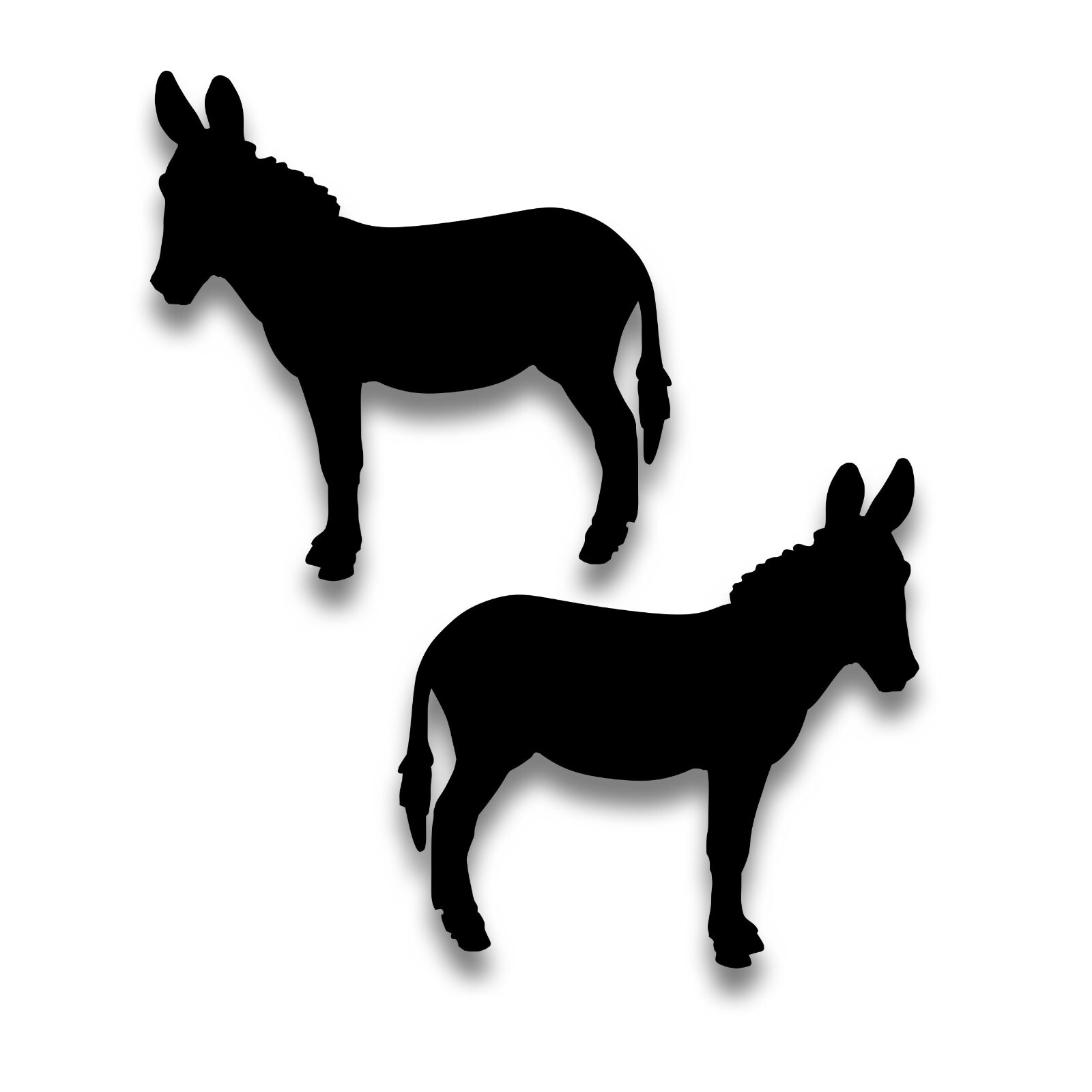 2X Donkey Jackass Mule Decal Sticker for your Tack Box Truck or Horse ...
