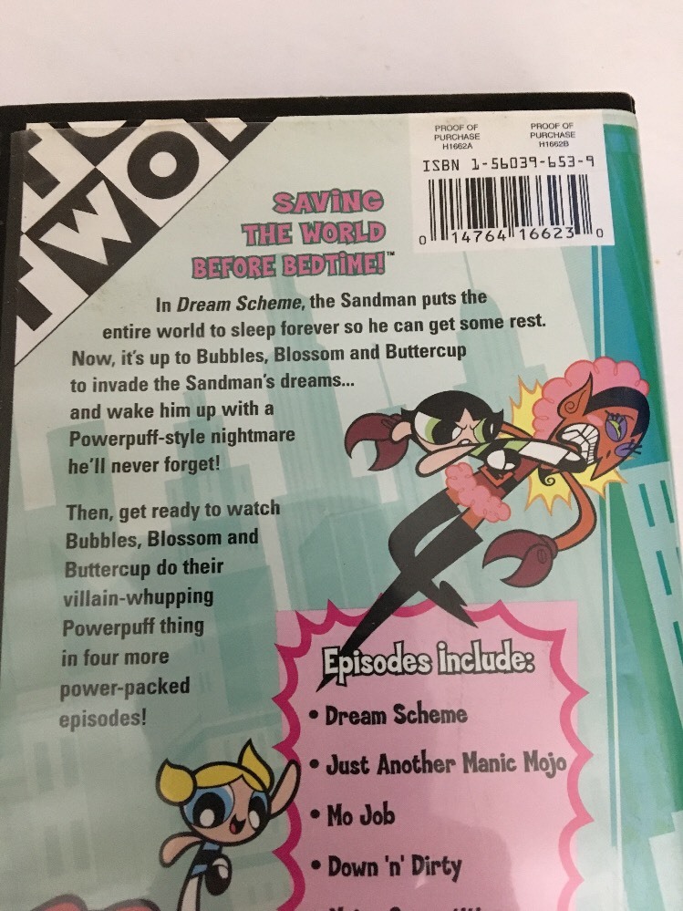Powerpuff Girls Dream Scheme VHS 2000-TESTED-RARE COLLECTIBLE-SHIPS N ...