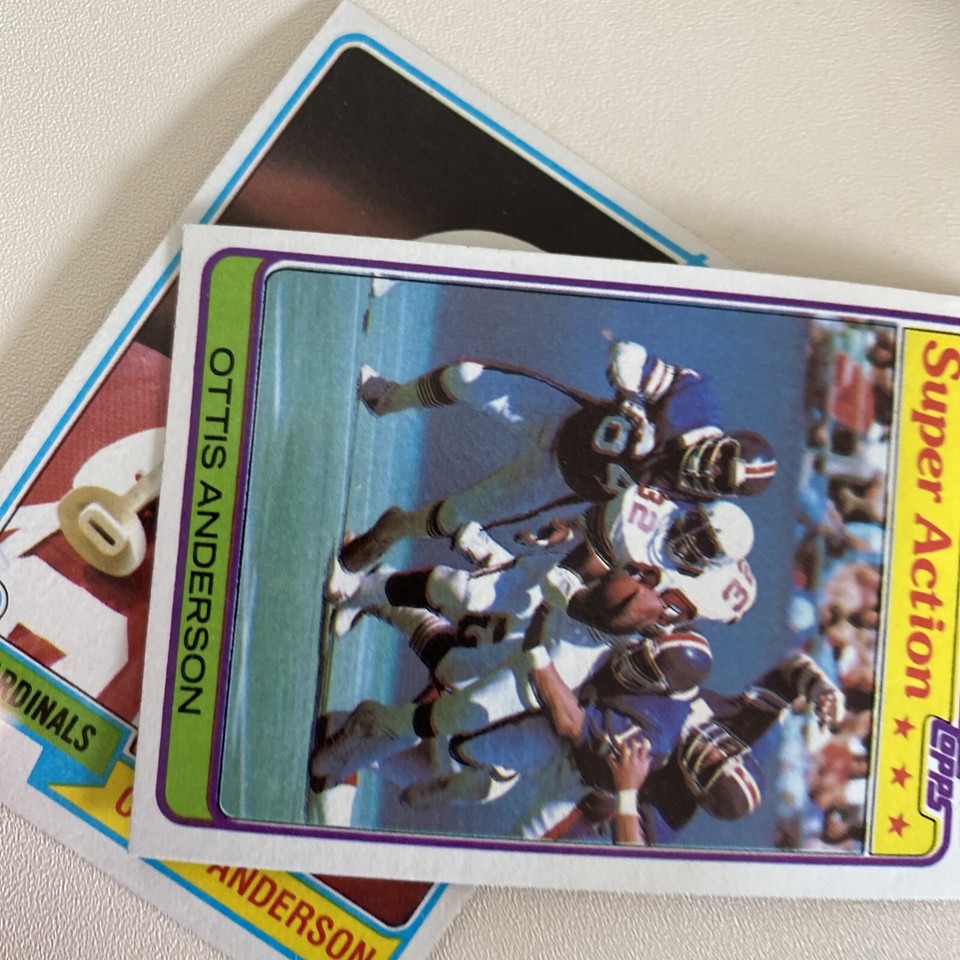 Ottis Anderson 1981 Topps #365 AND #12 - Two Cards! New York Giants ...