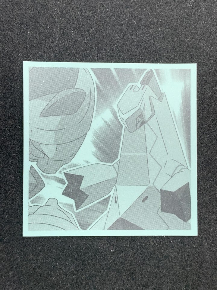 Mega Lucario No.18 Pokemon Wafer Sticker Japanese Holo LOTTE Nintendo ...