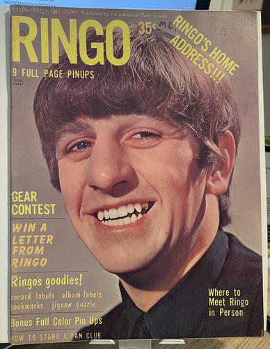 1964 Beatles Teen Screen Magazine Beatles The Life of Ringo Starr | eBay