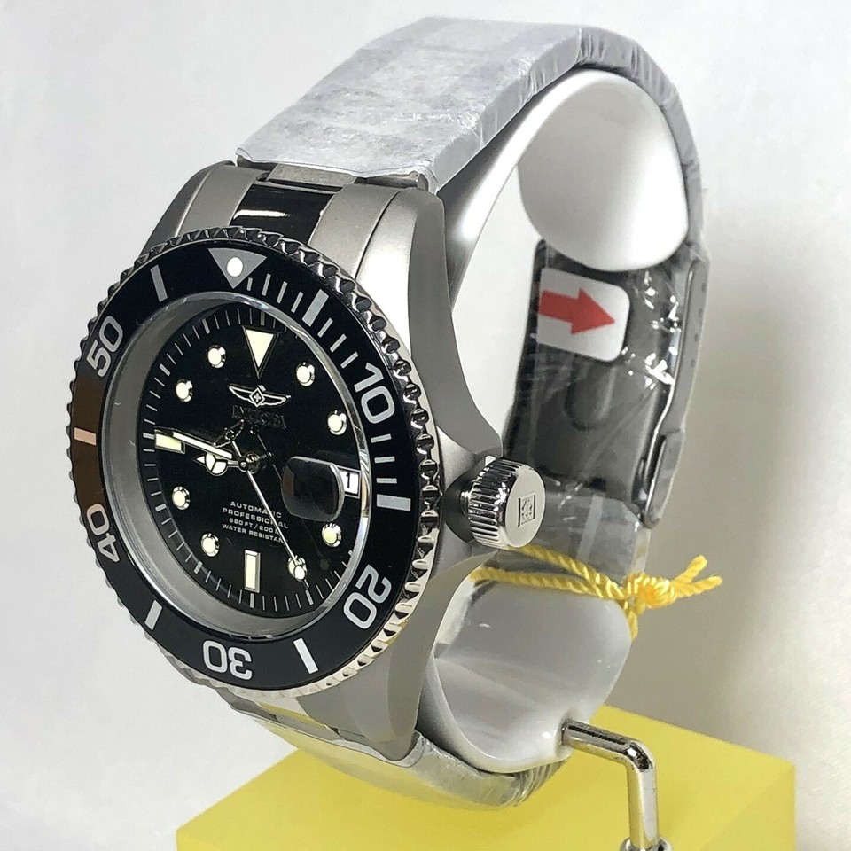 INVICTA 00420 Men's 45mm Black/Titanium Pro Diver Auto Titanium ...