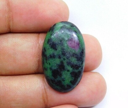 Gorgeous Natural Green Ruby Zoisite Cabochon Loose Gemstone 26 Cts. ME ...