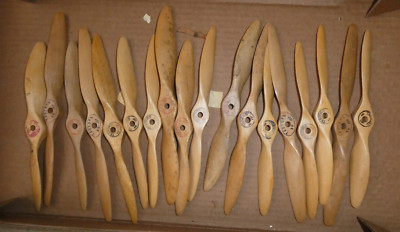 Assorted Lot of 18 Vintage RC Airplane Testors Wood Propellers 8-9 ...