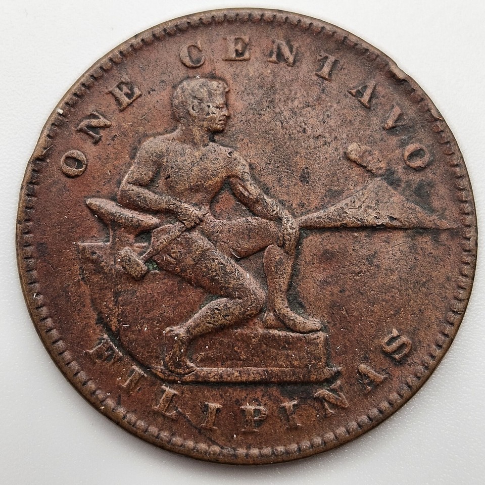 1921 (M) 1 Centavo XF Philippines US Manila Mint Bronze Coin One USA | eBay
