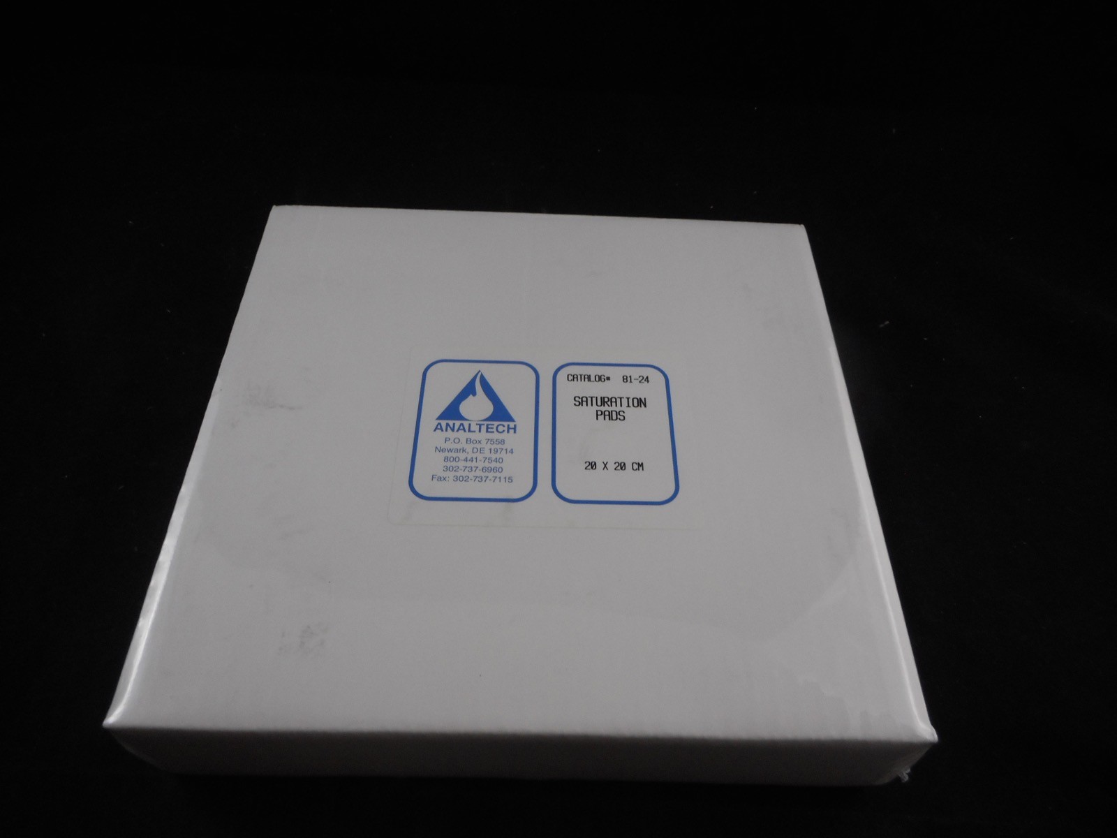ANALTECH TLC Saturation Pads for Separation 20 x 20cm 100/Box 81-24 | eBay