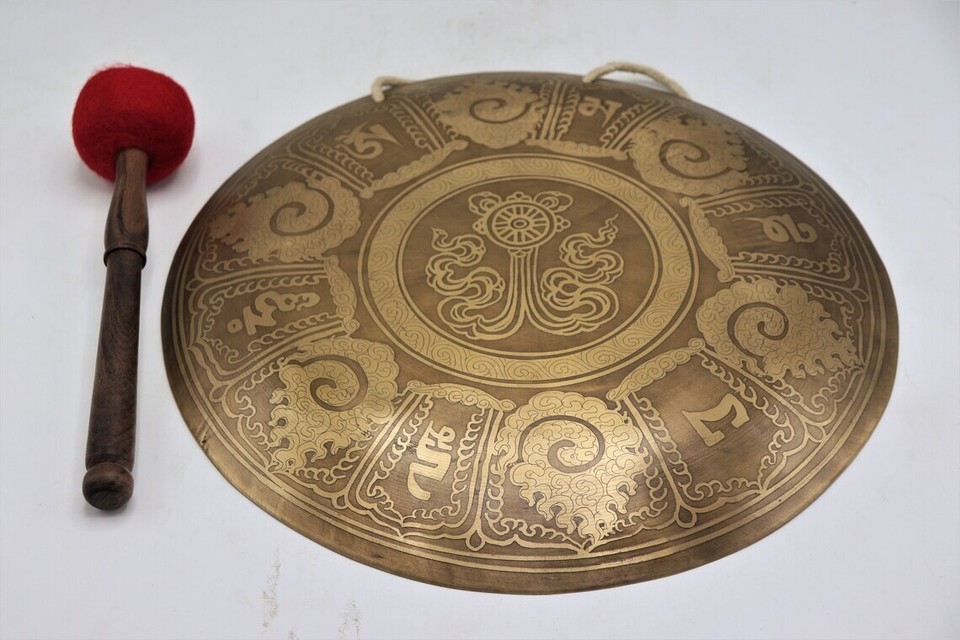 50 CM Gong-Temple Gong-Meditation Gong-Yoga Gong-Tibetan Gong-Handmade ...