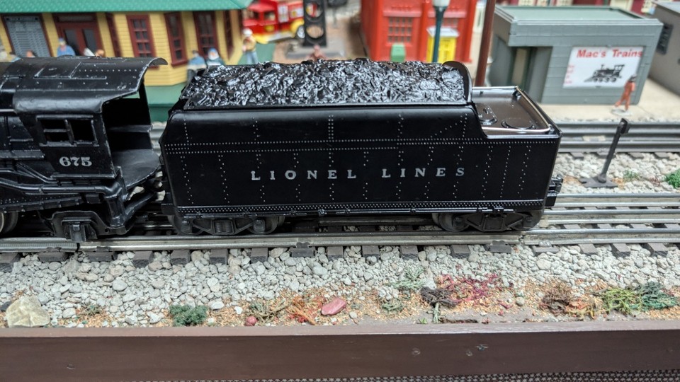 Lionel Postwar 675 Steam Engine with 2466WX Whistling Tender 2-6-2 ...