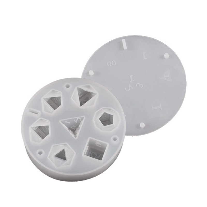 Resin Casting Polyhedron Game Dices Moulds Number Moulds for Diy Board ...