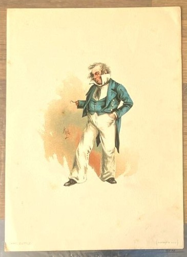 Original Print c1900 Captain Capt Cuttle by Kyd - Characters Charles ...