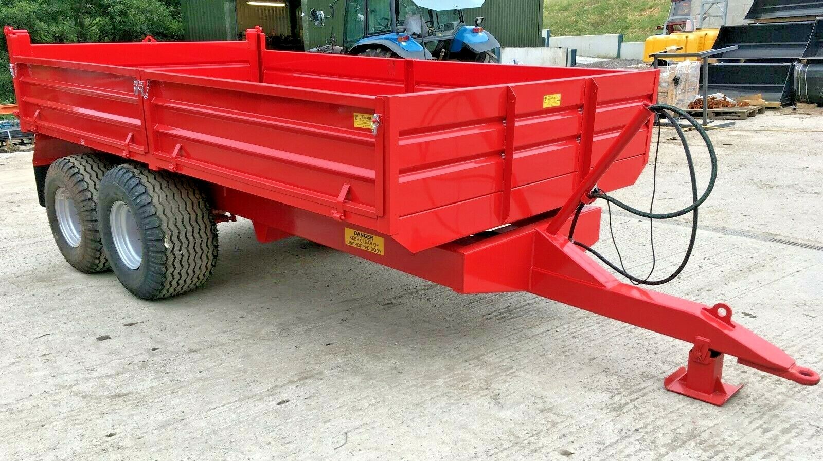 8T & 10T DROPSIDE TIPPING TRAILERS,Dump trailer,tractor,jcb,digger ...