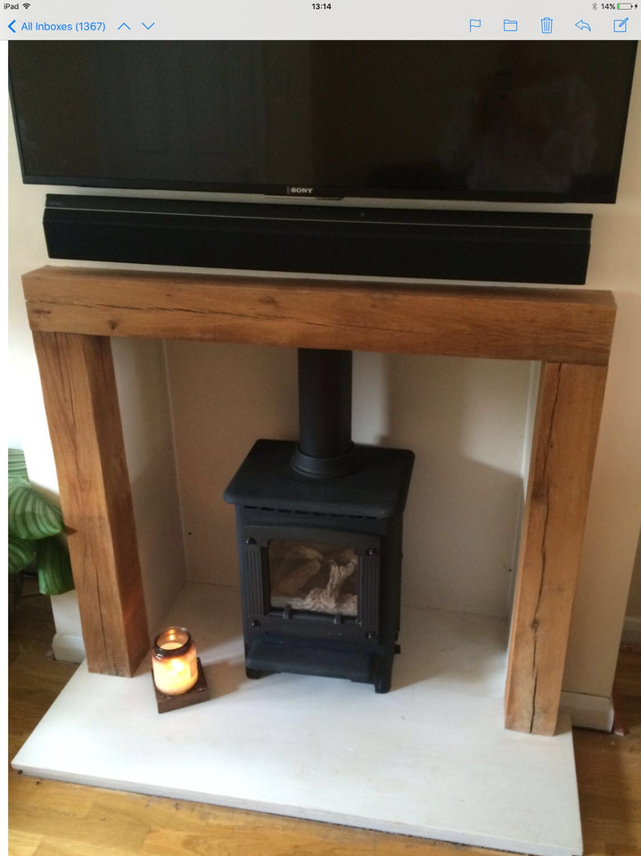 OAK BEAM/FIRE PLACE | eBay UK