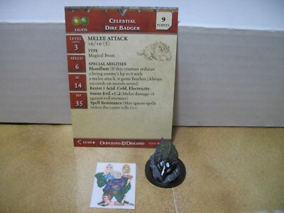 =Dungeons and Dragons D&D DEATHKNELL Celestial Dire Badger 13/60 with ...