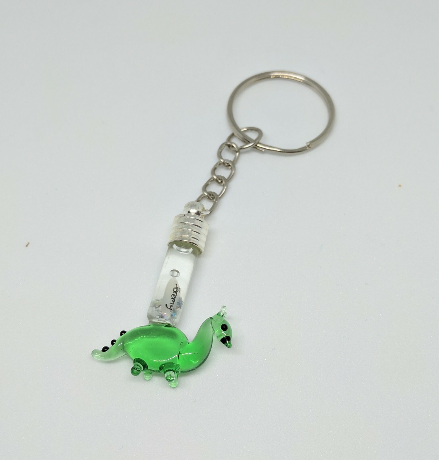 New Custom Your Name on Rice Charms Keychain Necklace Animal Vials Gift ...