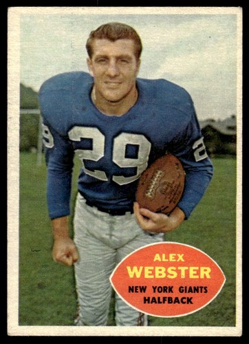 1960 Topps Alex Webster // New York Giants #75 | eBay