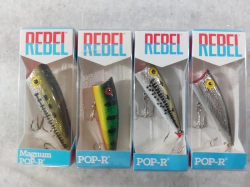 Lot Of 4 Rebel Pop-R in 3 Fish Catching Colors!! | eBay