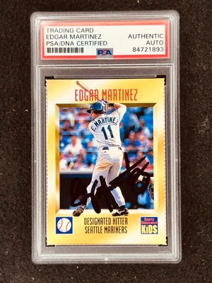 Edgar Martinez signed autograph 1995 Sports Illustrated for Kids SI ...