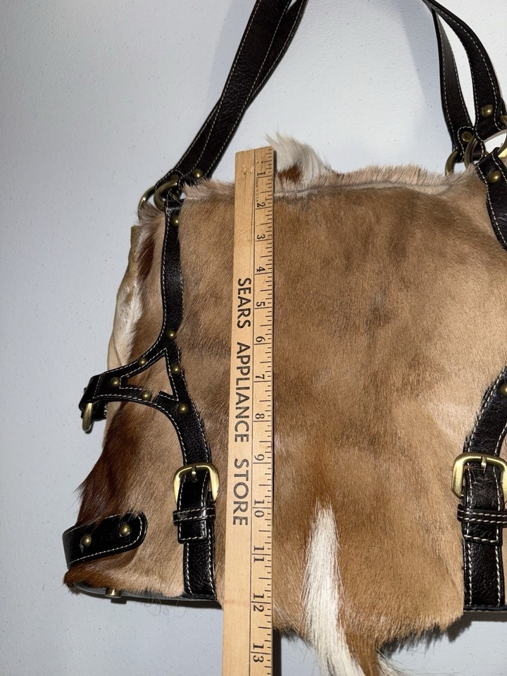 Diane Gail African Springbok antelope fur shoulder bag | eBay