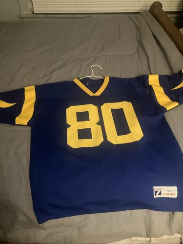 Vintage LOGO 7 Isaac Bruce #80 Throwback St Louis Rams Jersey Sz L | eBay